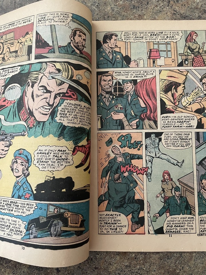 SGT. FURY AND HIS HOWLING COMMANDOS #116 HAPPY SAM SAWYER MARVEL 1973 ...