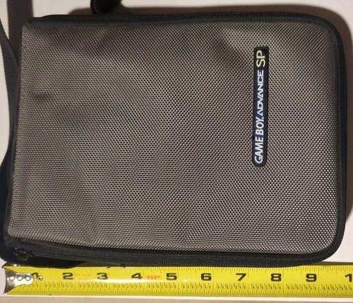 OEM Nintendo Game Boy Advance SP Travel Bag w/INSERT Carrying Case Grey ...