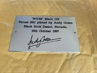 Andy Green Thrust SSC signed plaque. Land Speed record holder. Would ...