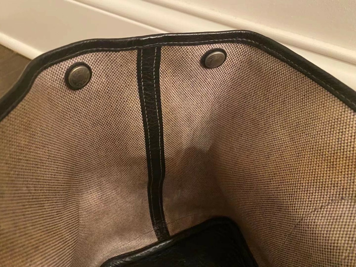 hermes toile and leather garden party 36 tote handbag, good hermes toile and leather garden party 36 tote handbag, good