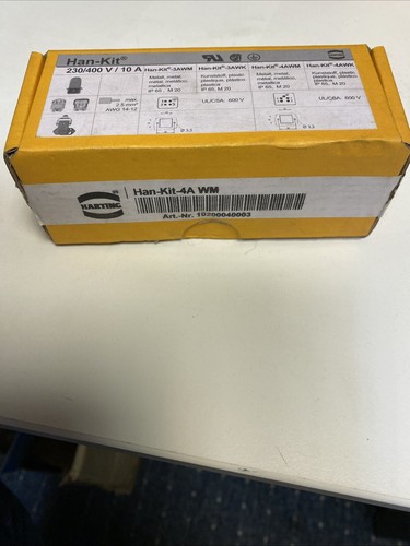 HARTING HAN 4A Heavy Connectors Connector Set 4-Pole, 230/400 V / 10 | eBay
