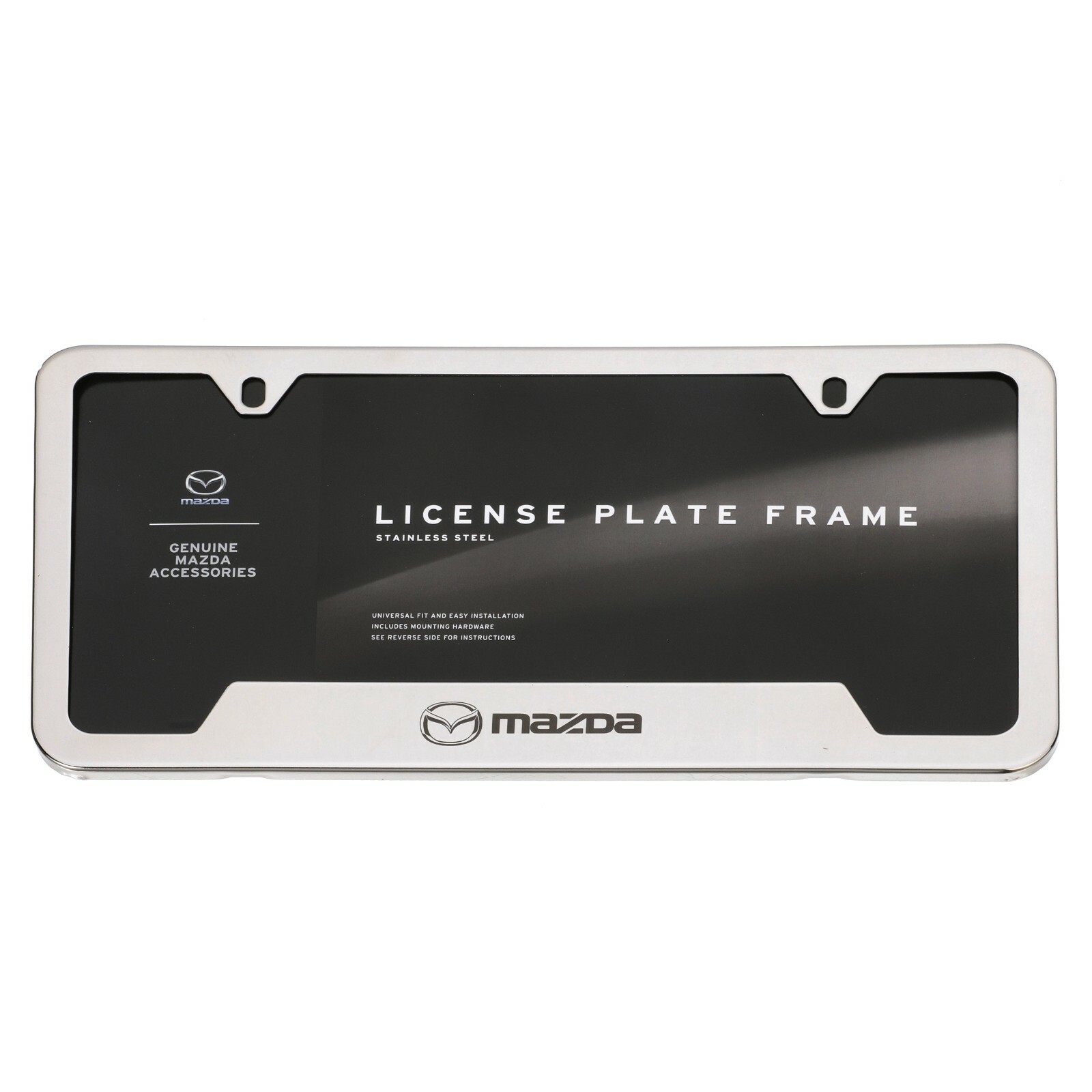NEW OEM Mazda License Plate Frame Polished With Mazda Logo C9N3V4027A ...
