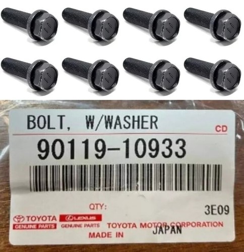 TOYOTA Genuine OEM Bolt W Washer X8 piece 90119-10933 SEQUOIA TUNDRA ...