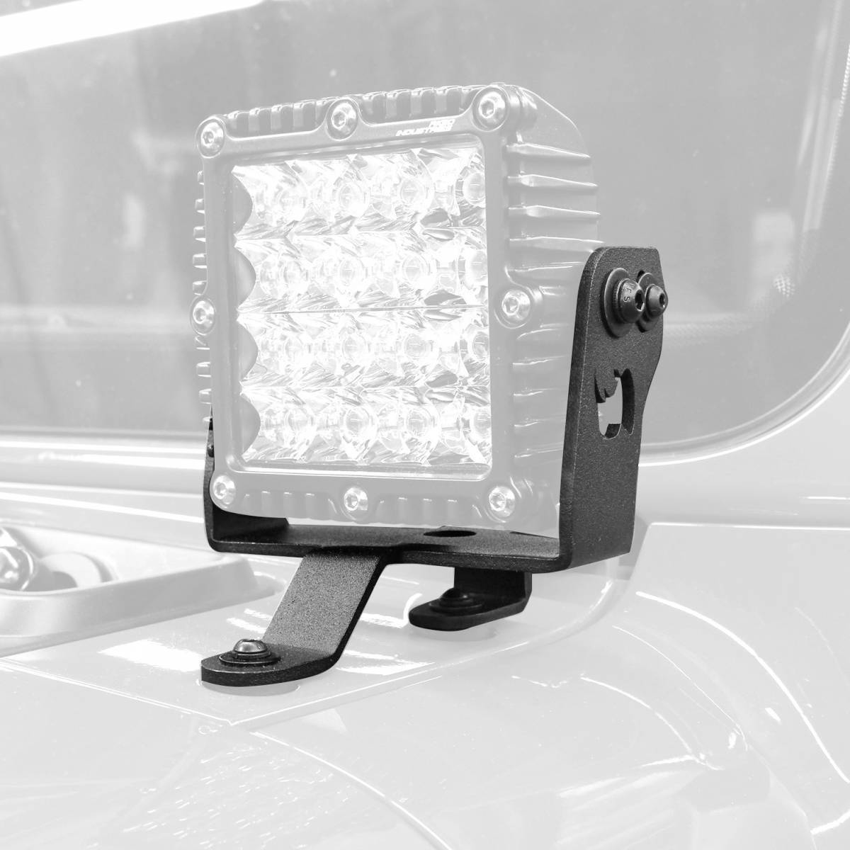 Go Rhino 730066T XE Windshield Cowl LED Light Mounts for 18-24 Jeep ...
