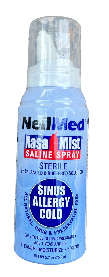 5 Pack NeilMed NasaMist Nasal Mist Saline Spray 2.7oz Sinus Allergy ...