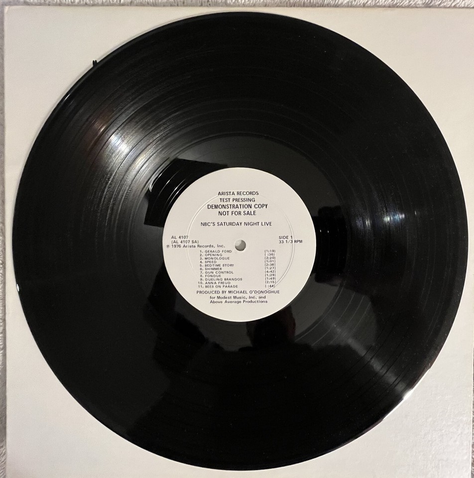 NBC's Saturday Night Live 33 RPM Vinyl Record 1976 Arista TEST PRESS ...