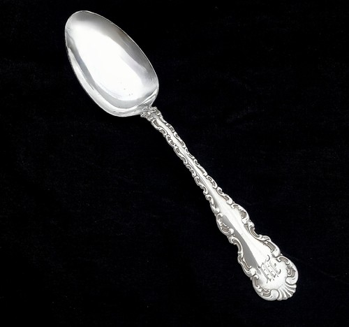 Whiting Louis XV Sterling Silver Tablespoon/Serving Spoon 8 1/8" w/ Monogram | eBay