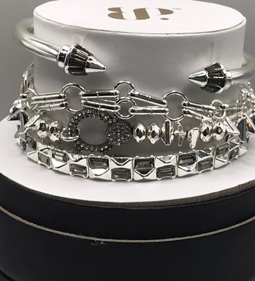 Bomb Party 2024 Fall Luxe Stacks Delicate Hematite Details Bracelets ...