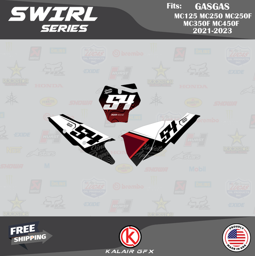 Graphics Kit for GasGas MC125 MC250 MC250F MC350F MC450F 2021-2023 ...