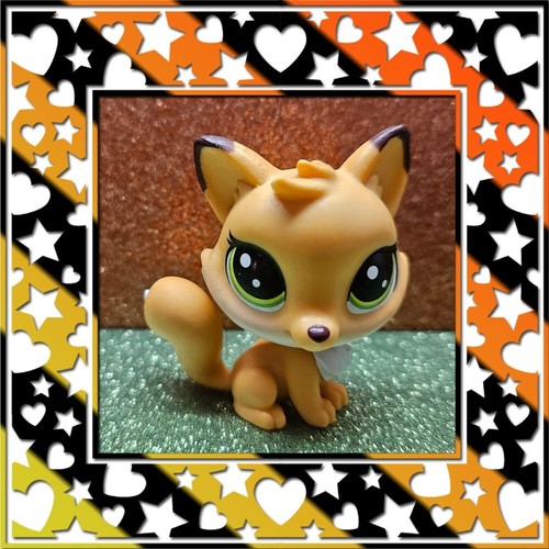 Littlest Pet Shop Authentic LPS #108 Renston Trickster Yellow Fox Green ...