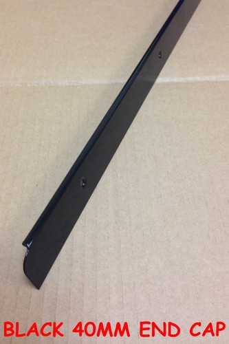 Kitchen Worktop Edging Trim BLACK END CAP 40mm with screws *BRAND NEW ...