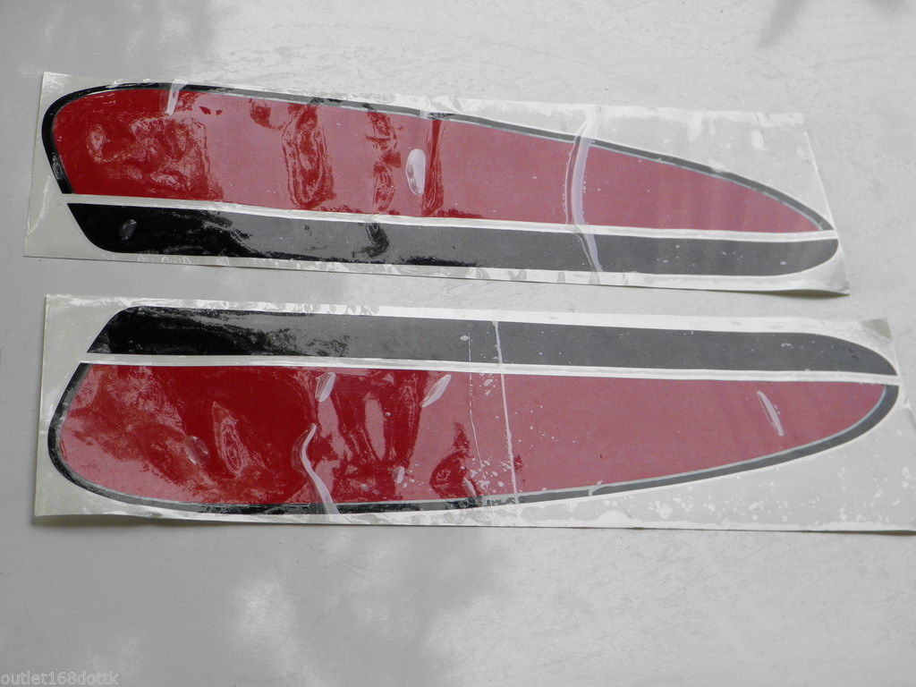 SET Honda CB100 CB SB 100 K2 Side Frame Cover & Gas Fuel Tank Sticker ...