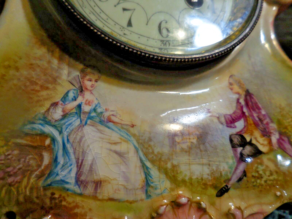 Antique French Porcelain Rococo Mantel Clock Case By Jacob Petit US | eBay