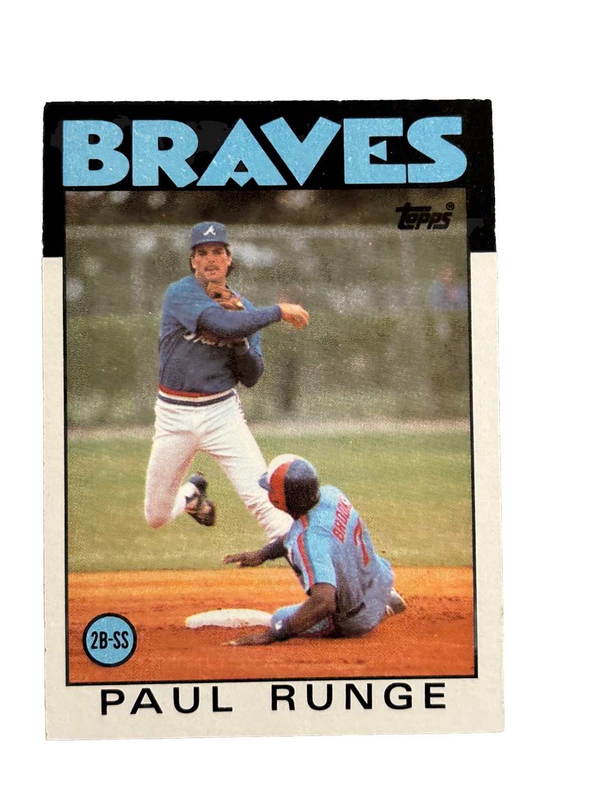 Brand New: Vintage 1986 topps Paul Runge Atlanta Braves Rookie Trading ...