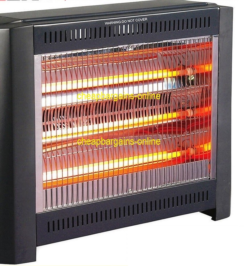 ELECTRIC RADIANT HEATER FAN ASSISTED HELLER PORTABLE 2400W THERMOSTAT ...