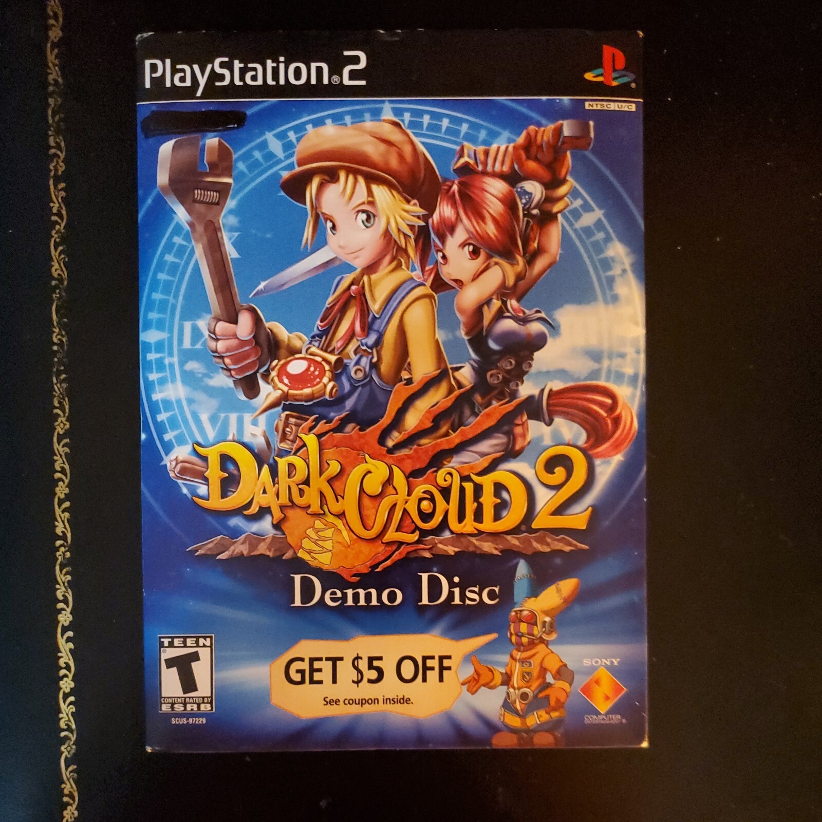 VIDEO GAME PS2 DARK CLOUD 2 DEMO DISC RARE "NOT FOR RESALE" COLLECTORS ...