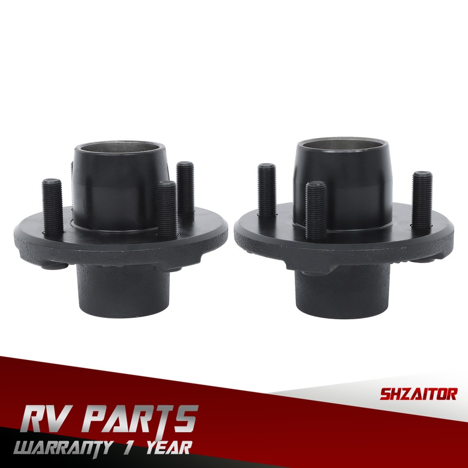 Trailer Axle Kits with 4 on 4" Bolt Idler Hub and 1" Round BT8 Spindle Pack of 2 | eBay