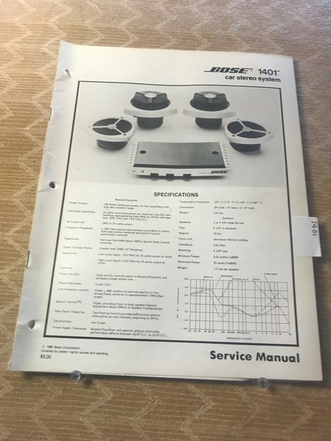 Vintage Bose 1401 Car Stereo Booster Equalizer USA RARE for sale online ...