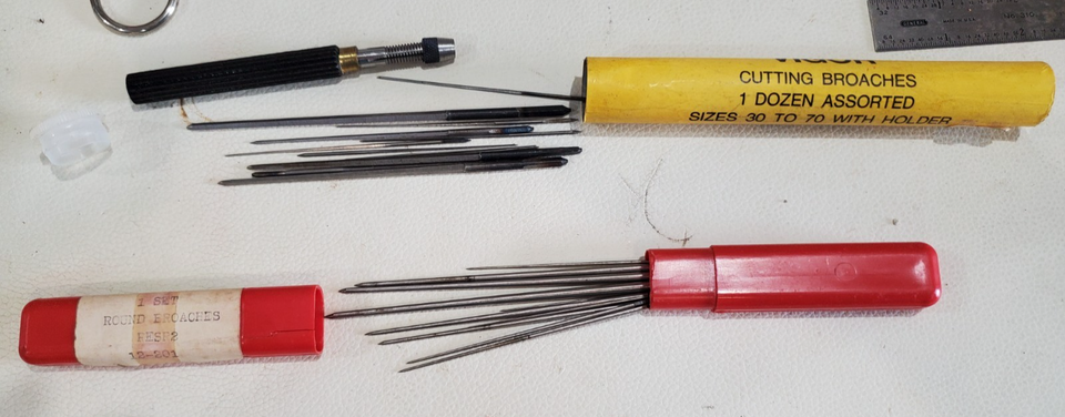 Vintage Watchmaker Jeweler Tools - Presses, Staking Press Vises Broach ...