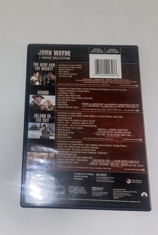 John Wayne 4 Movie Collection (4 DVD Disc Set)... | eBay