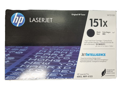 HP 151X Black Original LaserJet Toner Cartridge FRESH W1510X | eBay