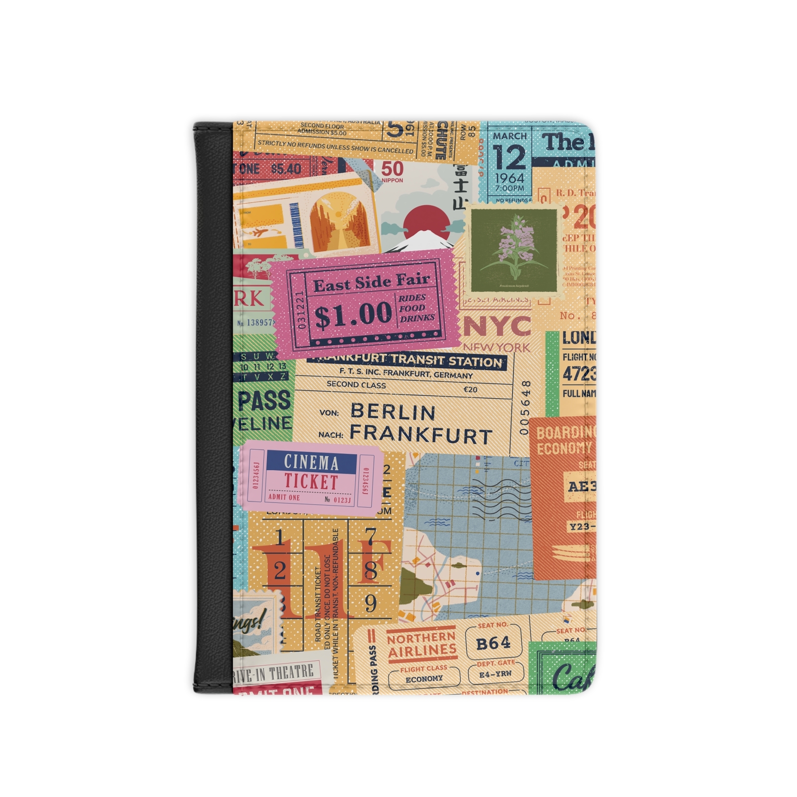 Vintage Passport Cover Wallet Travel Tickets | eBay