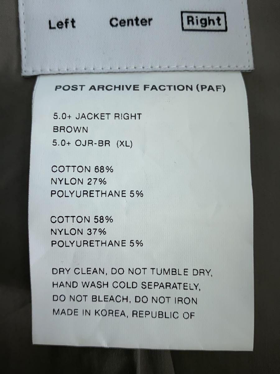 POST ARCHIVE FACTION Other 5.0 Jacket Cotton Beige Plain POST ARCHIVE FACTION Other 5.0 Jacket Cotton Beige Plain