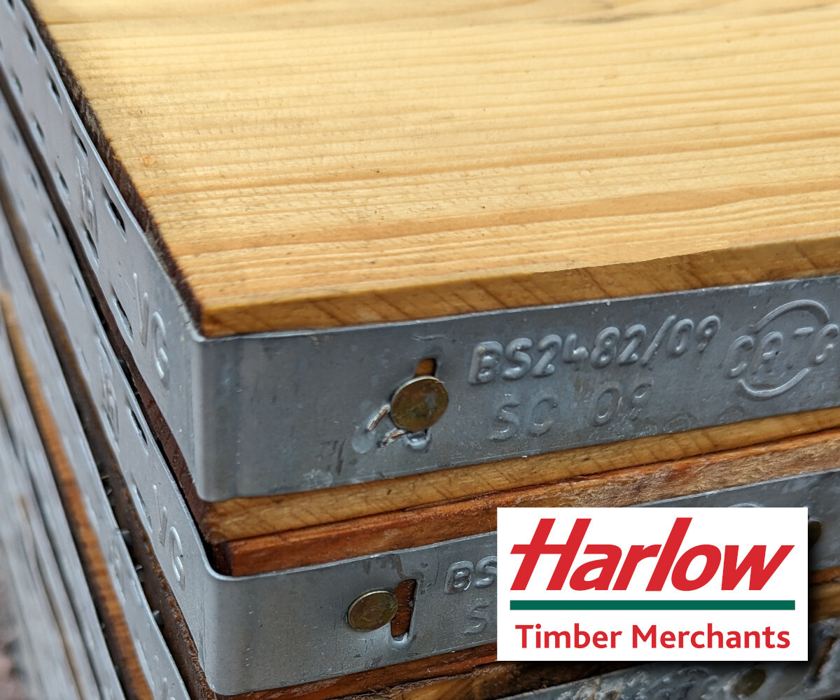 Scaffold Boards New Timber Banded BS 2482 38 x 225 mm 13 ft 3.9 m Plank ...