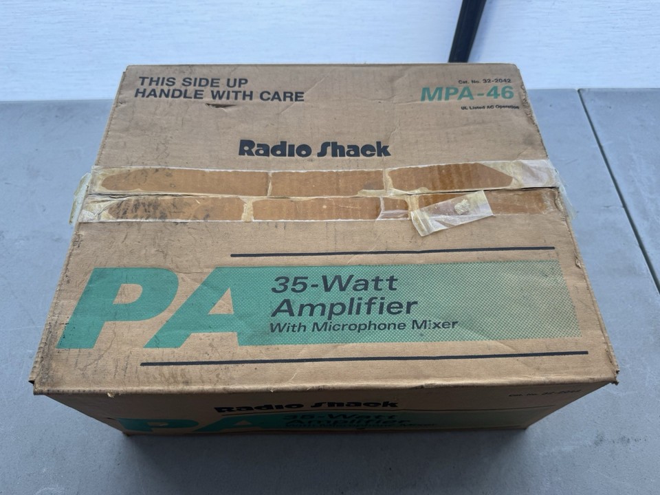 Radio Shack MPA-46 35-Watt PA Amplifier 32-2042 ~ NEW OB NEVER USED | eBay