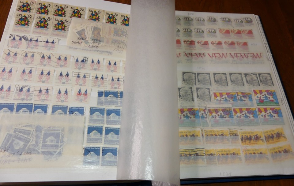 Lindner Stock Book Stamp Album 1169-U 60 White Pages w/2500+ US Stamps ...
