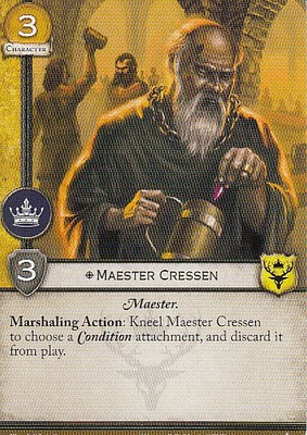 3 x Maester Cressen AGoT LCG 2.0 Game of Thrones Core set 46 | eBay