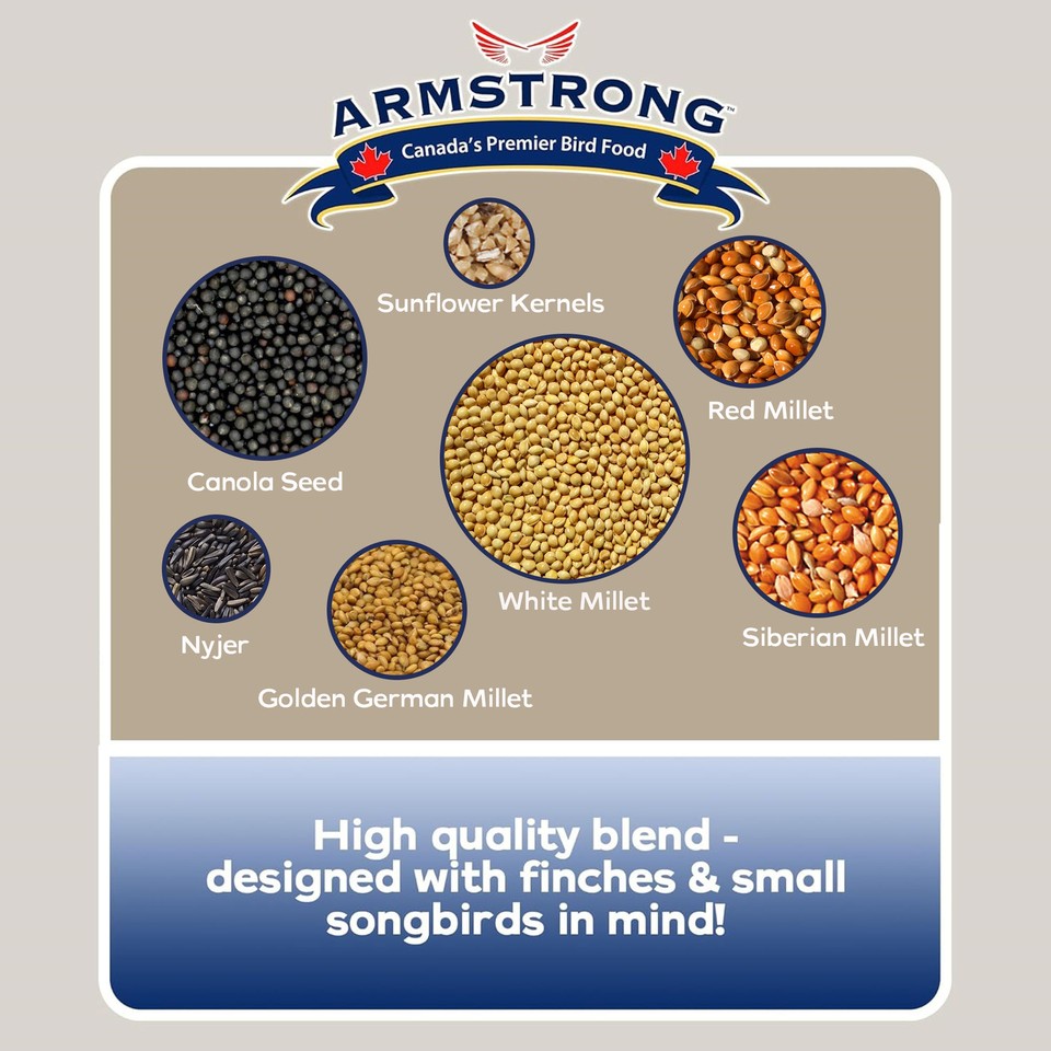 Armstrong Wild Bird Food Favourite Finch Bird Seed Blend For Finches ...