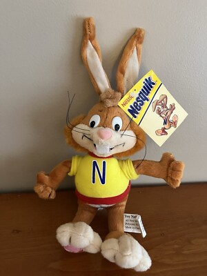 Toy Network Nestle Nesquik Rabbit 11" Plush Stuffed Animal Vintage 2001 ...
