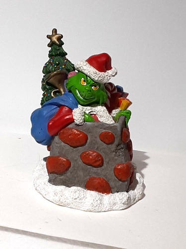 DR SEUSS GRINCH IN CHIMNEY RESIN FIGURINE 3.75 | eBay