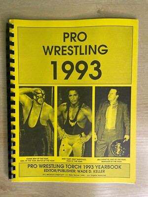 1993 Pro Wrestling Yearbook Vader, Hart, Cornette B2780 | eBay