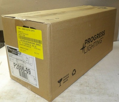 NEW PROGRESS LIGHTING 2 LIGHT BRUSHED NICKEL BATHROOM VANITY LIGHT 100W ...