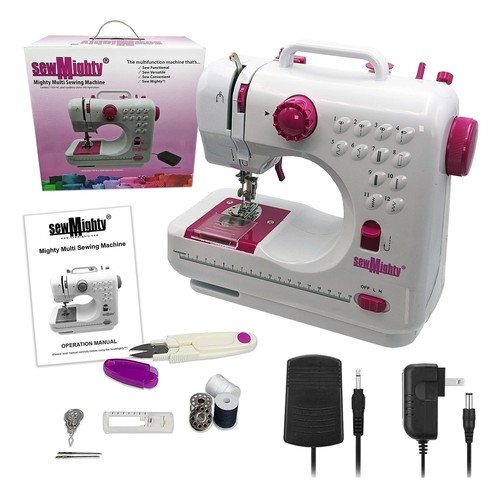 Mini Sewing Machine – Portable, Battery & AC Powered, 12 Programmed ...