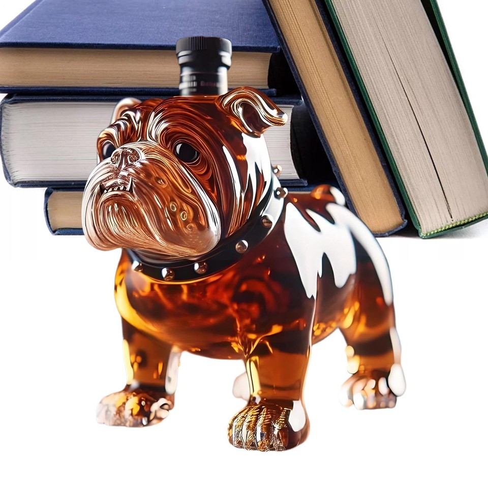 Bulldog Whiskey Bottle Funny Whiskey Bottle Unique Bulldog Whiskey ...