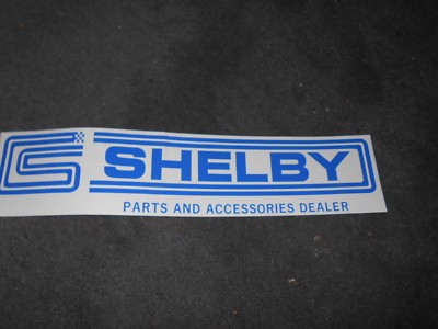 SHELBY PARTS AND ACCESSORIES DEALER DEALERSHIP CS LOGO DISPLAY DECAL ...
