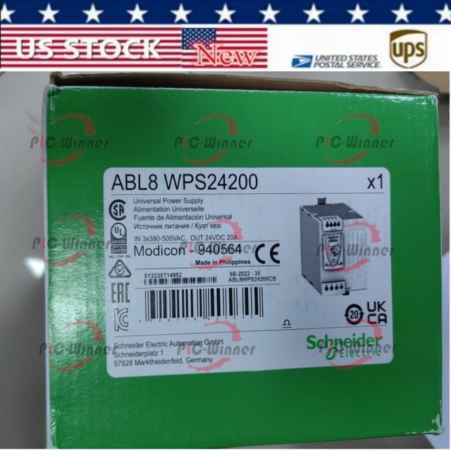 Schneider Electric ABL8WPS24200 Switch Mode DIN Rail Power Supply, 500 ...