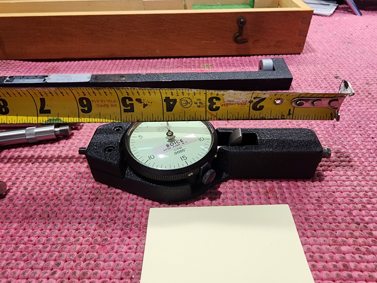 BOICE GAGE Dial Bore gage 6 in To 12.0 in .0005 Grad With Setting Gage ...