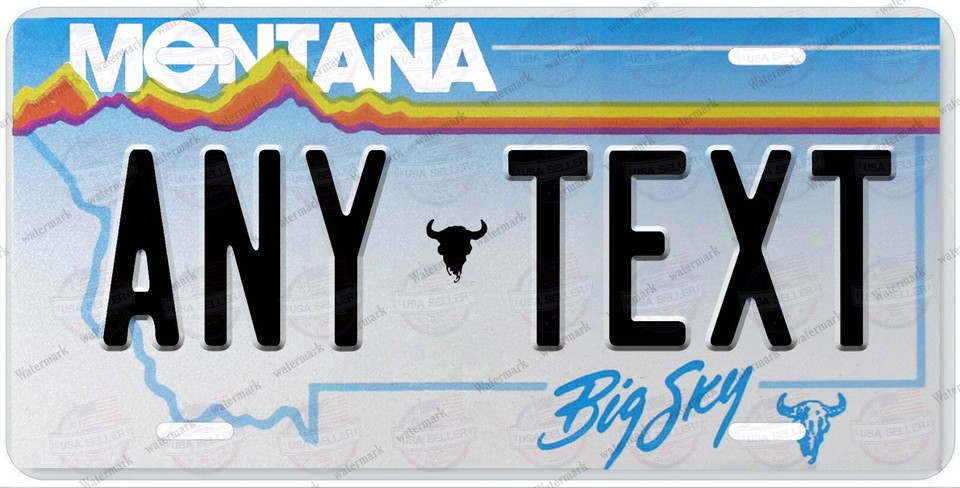 Vintage State License Metal Plate Tag Customized Auto Car Bicycle RV ...