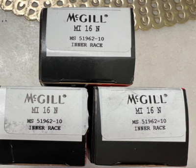 NEW LOT OF 3 McGill MI 16 N Needle Roller Bearing Inner Race NIB | eBay