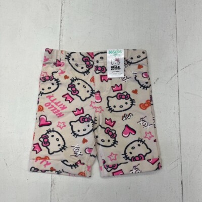 365 Kids Garanimals Beige Hello Kitty Print Chino Shorts Girls Size 5 ...