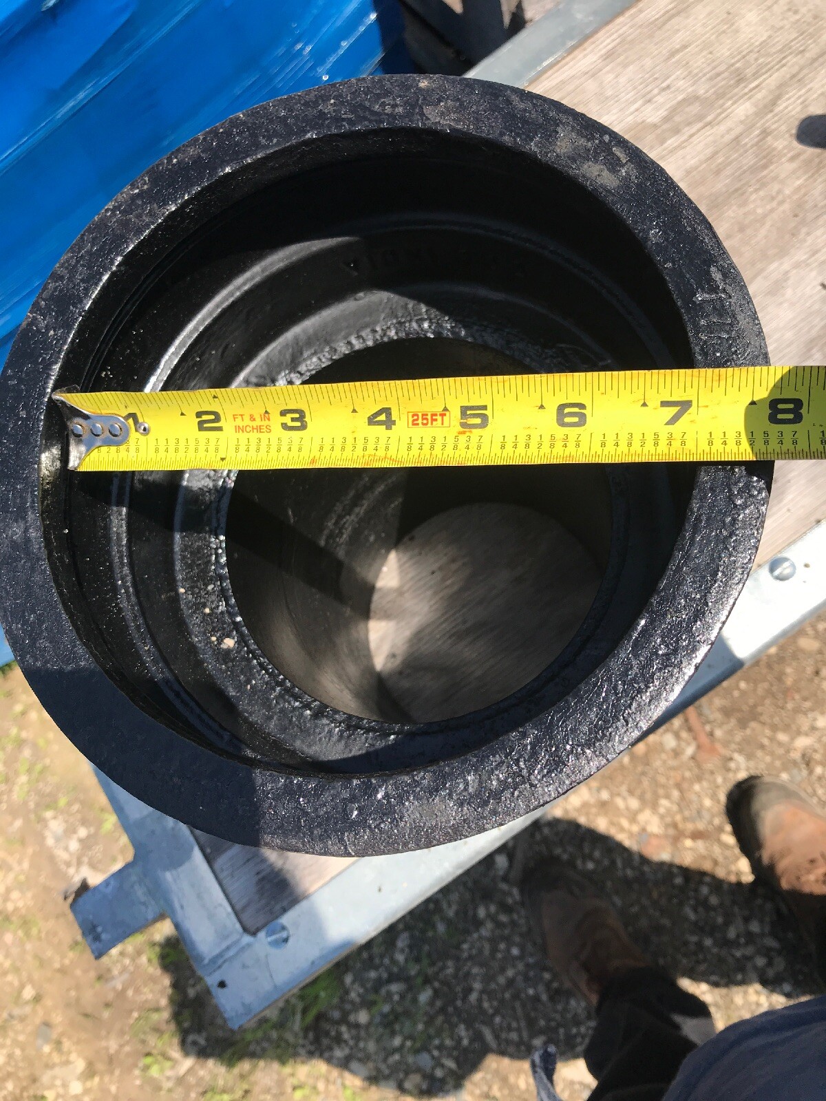 Lot Of Six 6” DUCTILE IRON PIPE HUB (push) X 12” Long, Sewer Stub Inlet ...