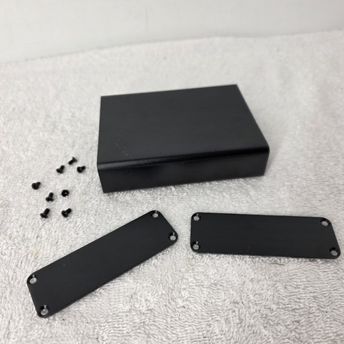 Aluminum Black Electronic Project Box Enclosure Body Case DIY ...