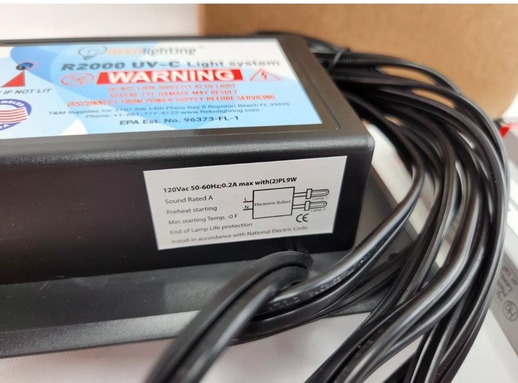 R2000 REKO Lighting Whole House Air Purifier Uv uvc Light for in Duct for HVAC | eBay