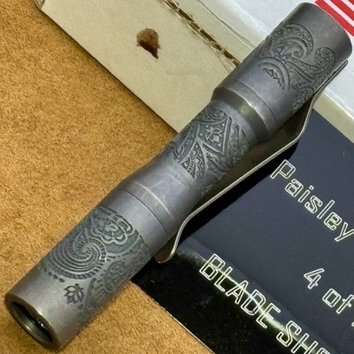 #4 of 12 Titanium Blade Show CWF Charles Wiggins Flashlight Paisley ...