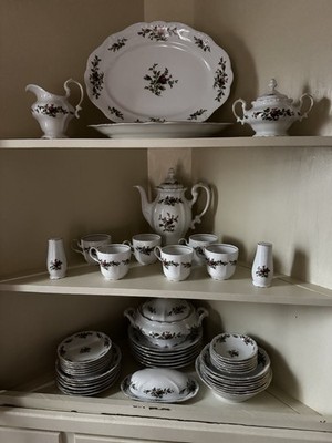 Traditions porcelain China “Moss Rose Pattern (47 Piece Full Set) | eBay