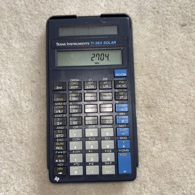 Texas Instruments TI-36X Solar Graphing Programmable Scientific ...